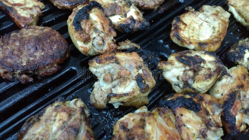 Burnt Meat Concept Of Junk Food Stock Image - Image of meal, fried ...