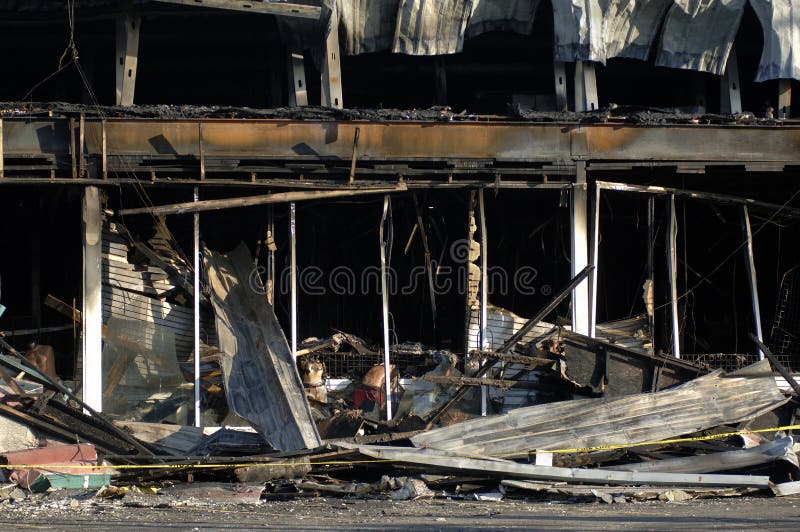 Burnt Building stock image. Image of catastrophic, devastated - 3269183
