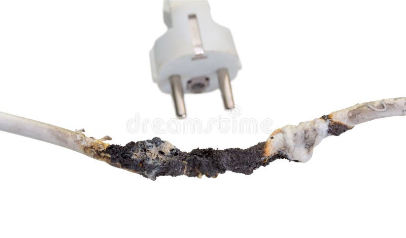 Burnt cable stock photo. Image of electrician, shock - 30992044