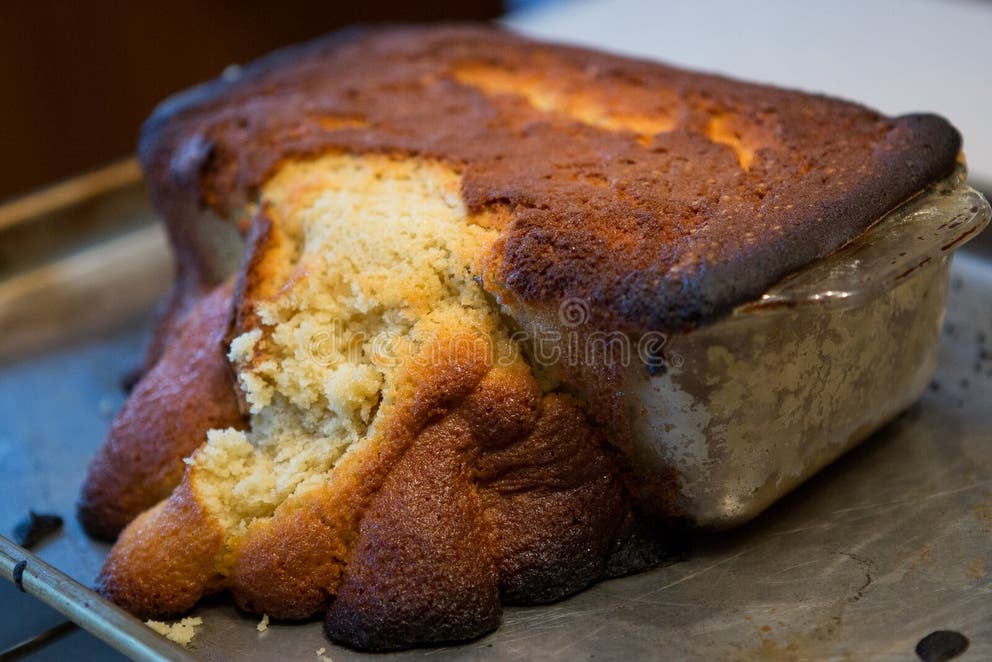 Burnt cake stock photo. Image of baking, glass, blackened - 52679192