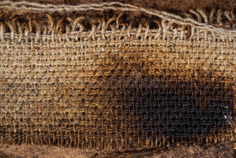 Broken Thread Structure- Burnt Canvas Stock Photo - Image of pattern ...