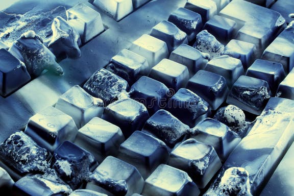Burnt Computer Keyboard stock photo. Image of office - 97846974