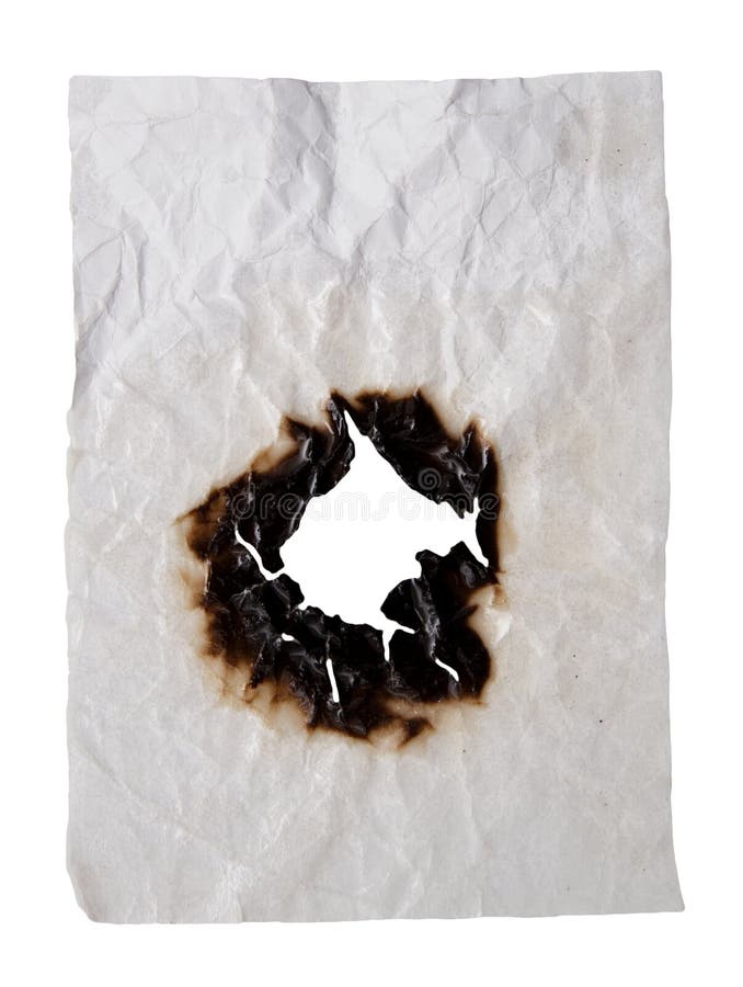 Burnt Crumpled White Paper on Black Background Stock Image - Image of ...