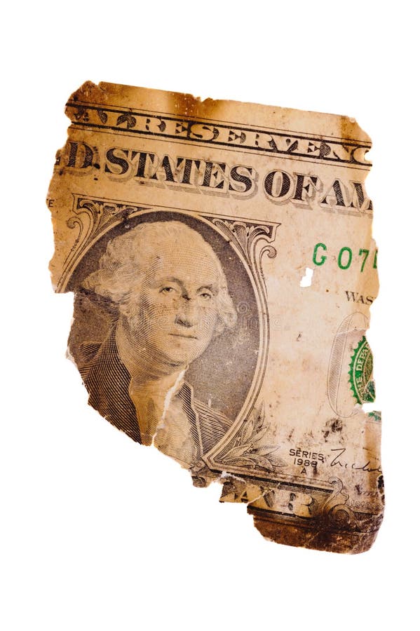 Burnt dollar bill stock photo. Image of cash, destroyed - 31037100