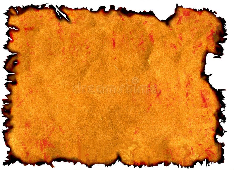 Old Scroll with Burnt Edges Stock Illustration - Illustration of ...