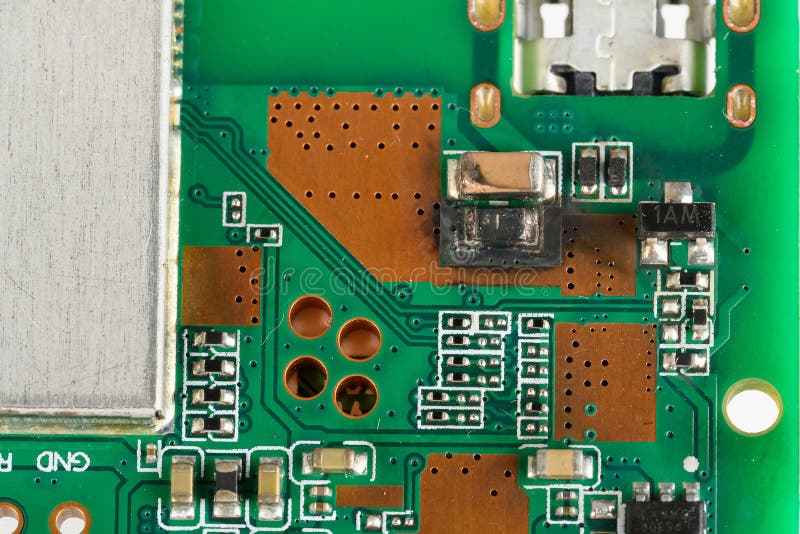 Burnt Electronic Board Close-up Stock Photo - Image of electronics ...
