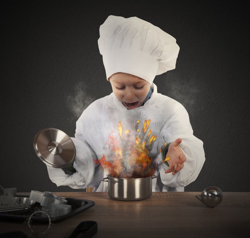 Burnt food stock image. Image of culinary, meal, kitchen - 61612631