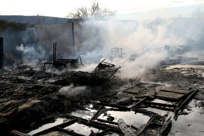 House burnt down stock image. Image of nobody, home, room - 25055749