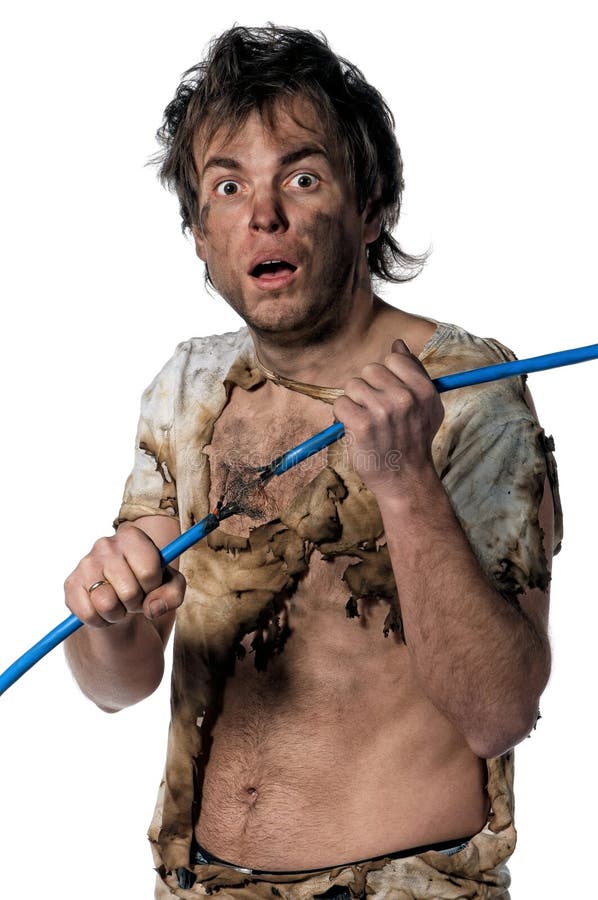 Burnt man stock photo. Image of adult, danger, mess, burnt - 26827794