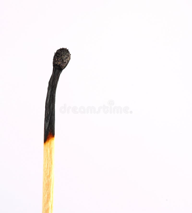 Burnt match stock image. Image of product, friction, single - 12149131