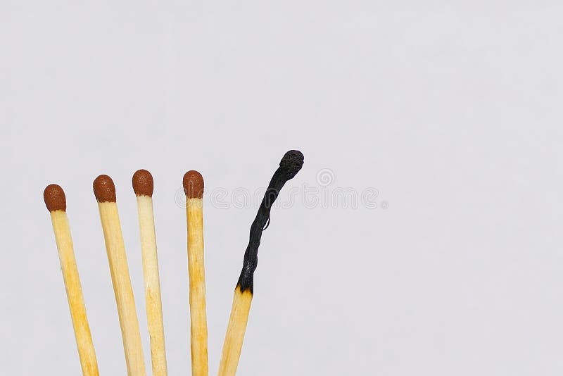Burnt matchstick and smoke stock image. Image of smoke - 133962891