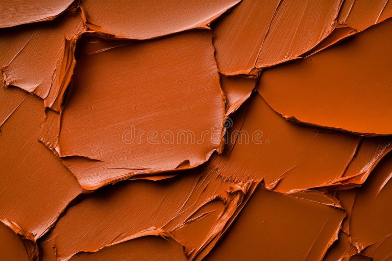 Burnt Orange Abstract Brush Strokes, Overlapping and Forming an ...