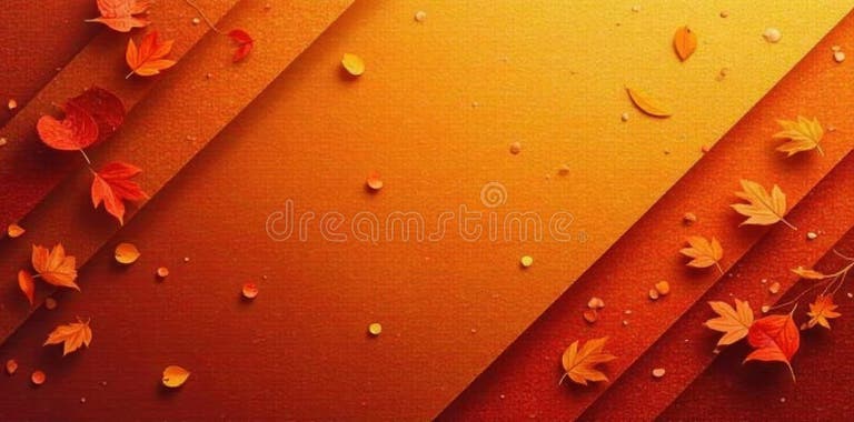 Burnt Orange Autumn Backdrop Featuring Dynamic Angular Lines Creating a ...