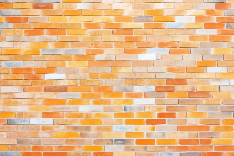 Burnt Orange Brick Wall Background Stock Image - Image of background ...