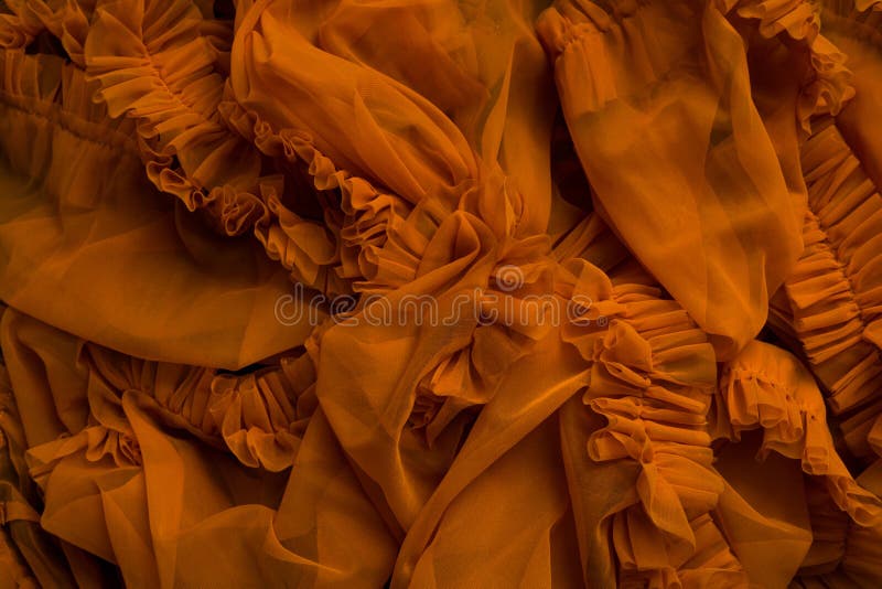 Burnt Orange Fabric Texture Stock Photo - Image of crumpled, smooth ...