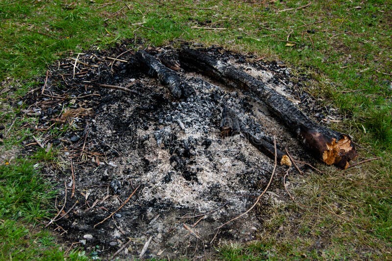 Burnt out fire stock photo. Image of burn, burnt, bonfire - 183758242