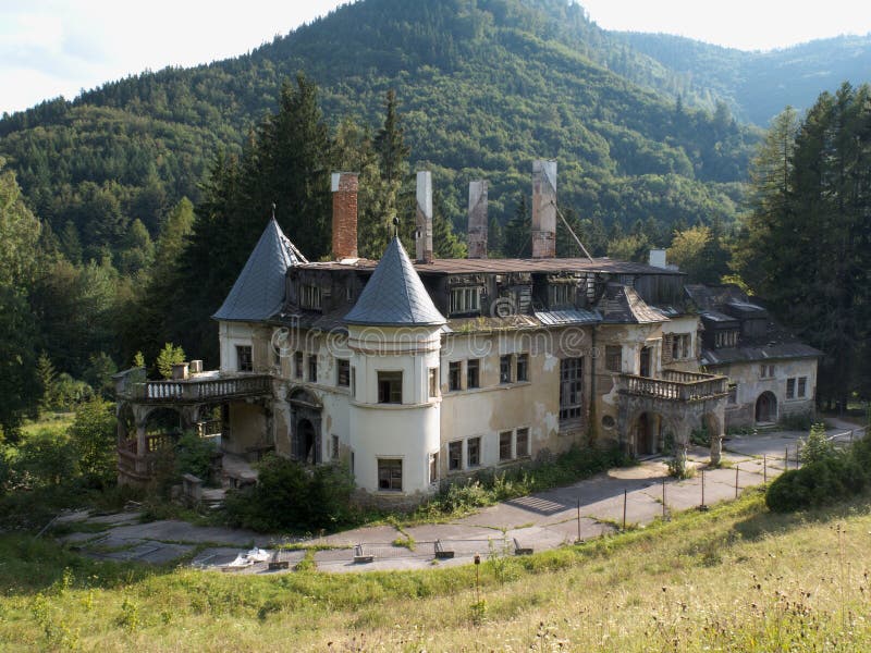 Burnt-out Kunerad castle stock photo. Image of landmark - 77319100