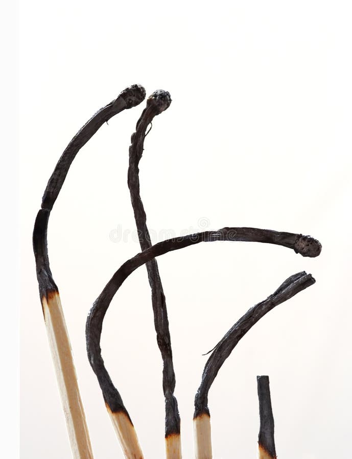 Burnt-out matches stock image. Image of sulphur, burnt - 2346887