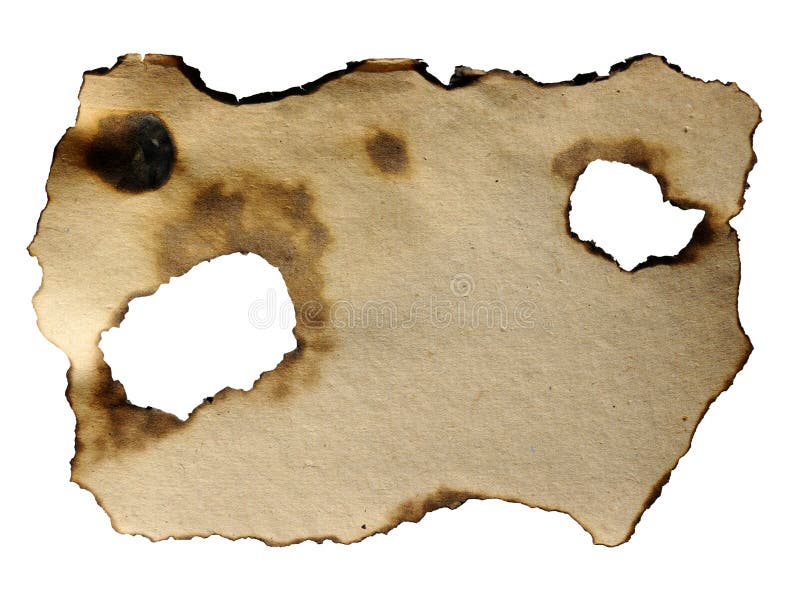 Burnt paper stock image. Image of crumpled, damaged, texture - 12489377