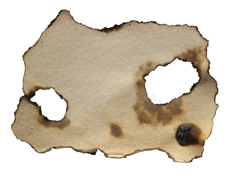 Burnt paper stock image. Image of crumpled, damaged, texture - 12489377
