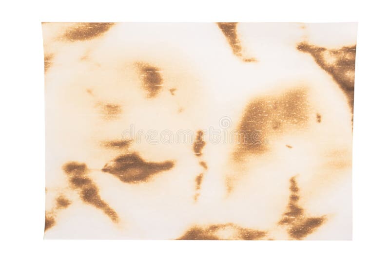 Burnt Paper Isolated on a White Background Stock Photo - Image of ...