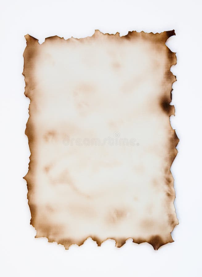 Burnt parchment stock image. Image of paper, stationery - 3429581