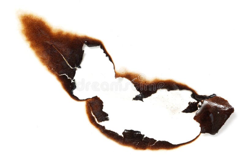A Burnt Piece of Paper with a Burnt Edge Stock Illustration ...