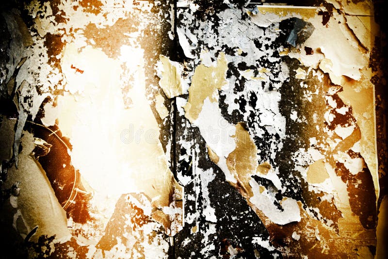 Burnt poster stock photo. Image of dust, aged, graffiti - 29808456