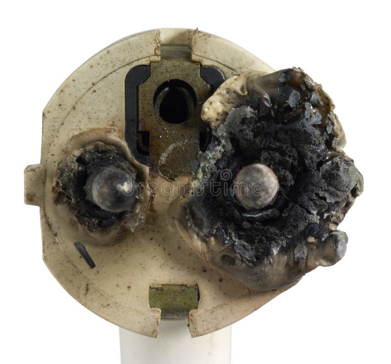 Burnt Power Transformer with Copper Winding Stock Image - Image of ...