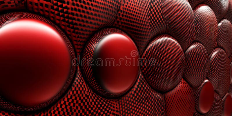 Burnt Red Spherical Carbon Textures Bold Glossy Patterns Dramatic ...