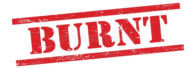 BURNT Text on Red Grungy Lines Stamp Stock Illustration - Illustration ...