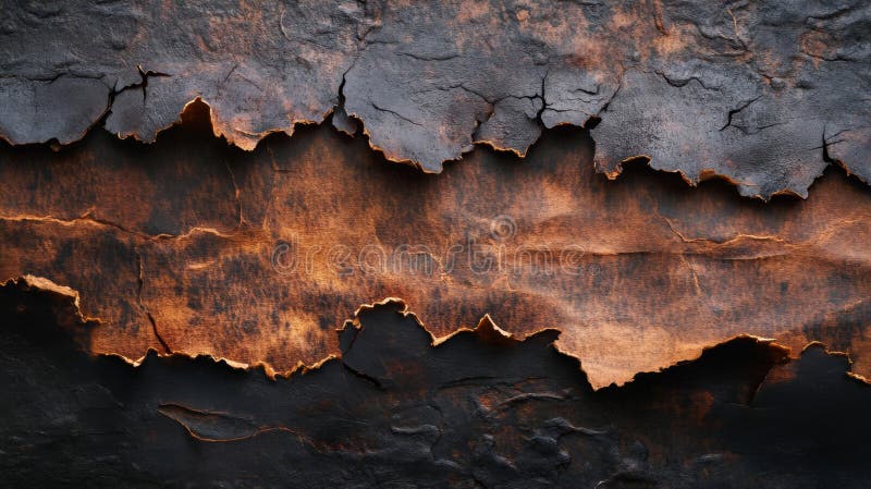 Burnt and Torn Brown and Black Leather Texture Stock Illustration ...