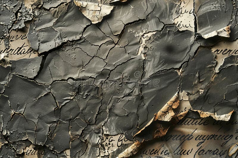 Burnt Torn Paper Grunge Pattern. Charred Edges for Rugged Projects AI ...