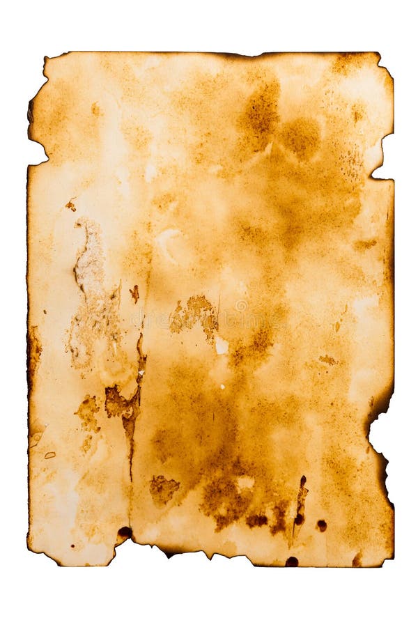 Burnt and Torn Piece of Paper Stock Photo - Image of note, copy: 237996988