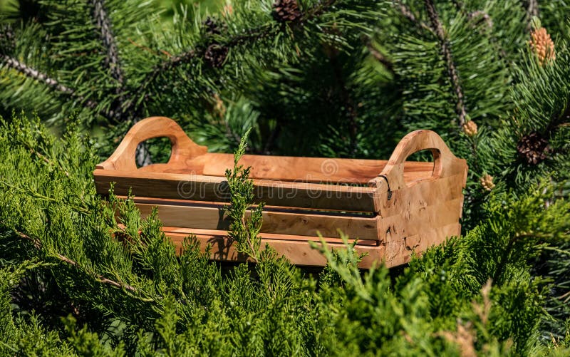 Burnt Wood Box for Tools or Products Stock Image - Image of handmade ...