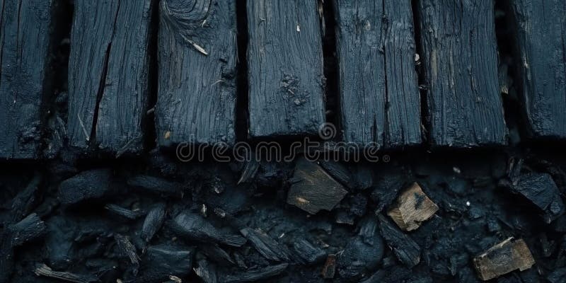 Burnt Wood Creates an Abstract Texture, Charred Remains and Fire Theme ...