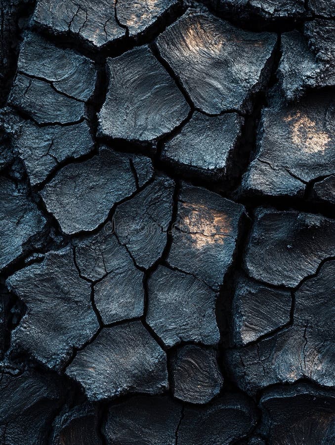 Burnt Wood Patterns with Cracked Texture Generated AI Stock ...