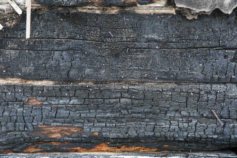 Background of charred wood stock image. Image of danger - 142677639