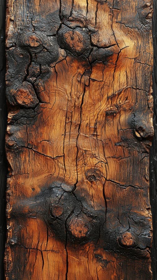 Burnt Wood Texture Background Charred Detailed Cracks Patterns Stock ...