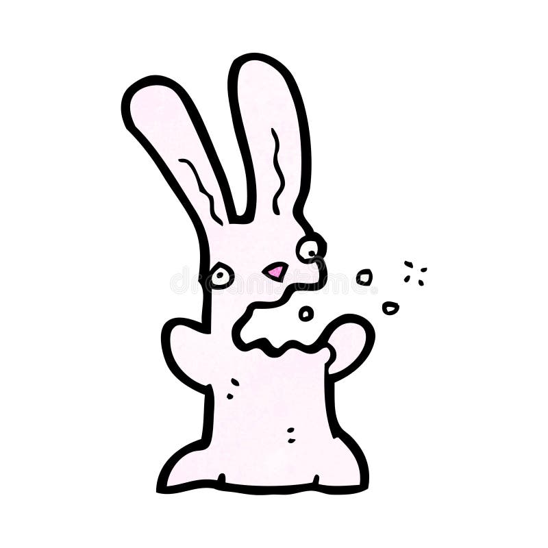 Burping rabbit cartoon stock vector. Illustration of funny - 38066023