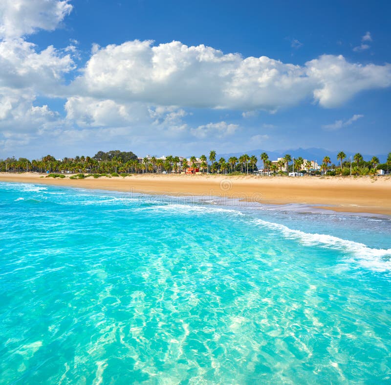 Burriana Beach in Castellon of Spain Stock Photo - Image of cape ...