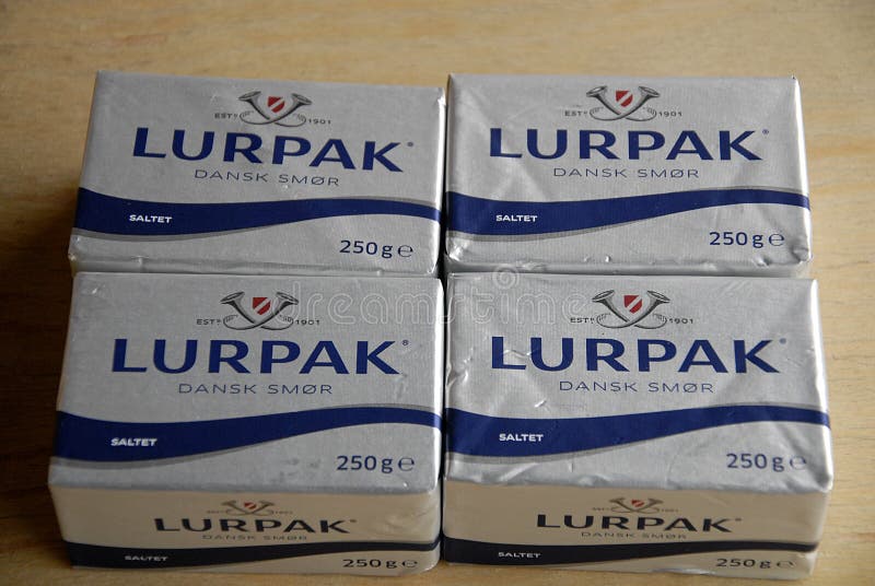 BURRO LURPAK DANESE fotografia editoriale. Immagine di latte - 88685062