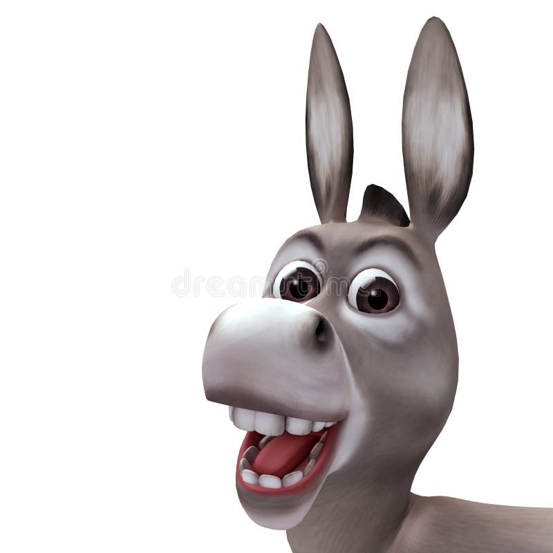 Burro triste stock de ilustración. Ilustración de granja - 50517579