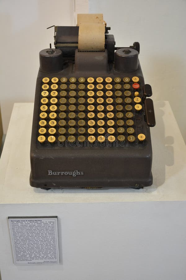 Burroughs Adding Machine at First United Building Museum in Escolta ...