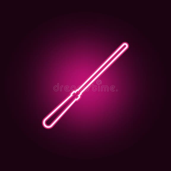 Burrow Icon. Elements of Kitchen Tools in Neon Style Icons Stock ...