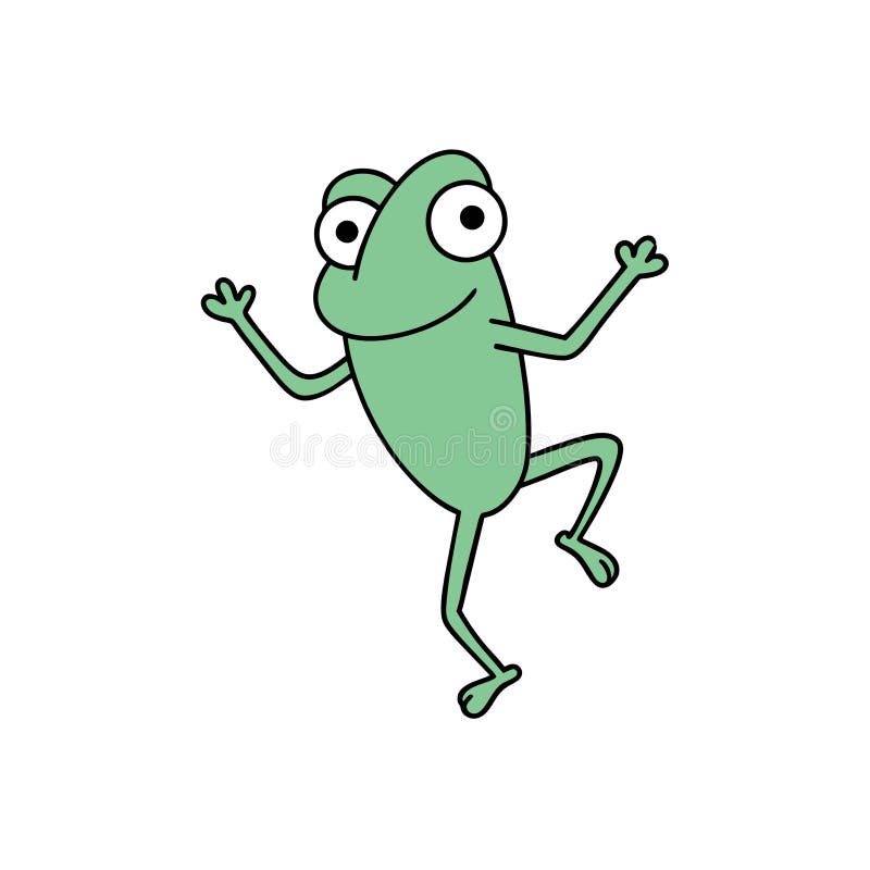 Burrowing Frog Dancing Icon Vector Illustration Stock Vector ...