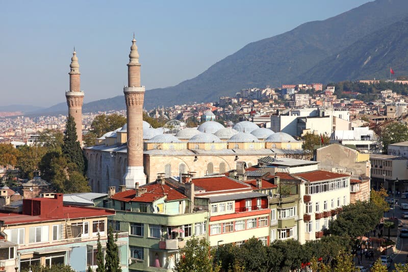 Bursa Grand Mosque stock image. Image of dome, eastern - 26078837