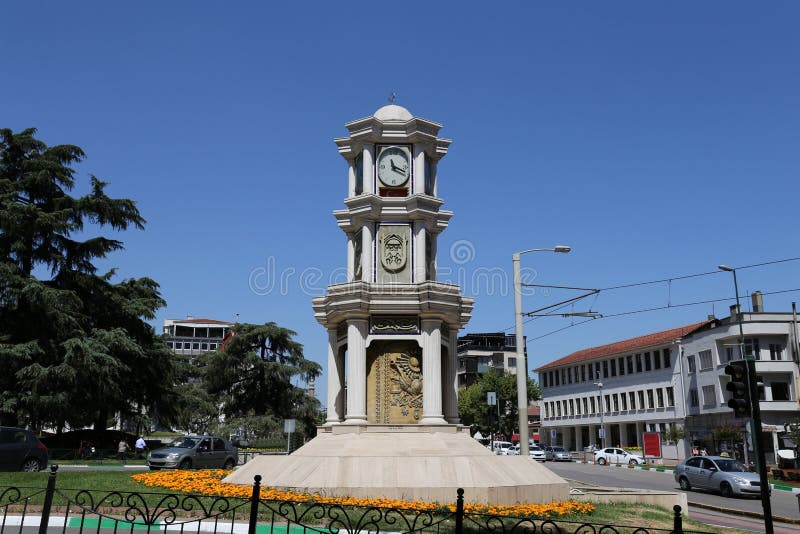 Bursa Heykel Clock Tower editorial image. Image of square - 75974140