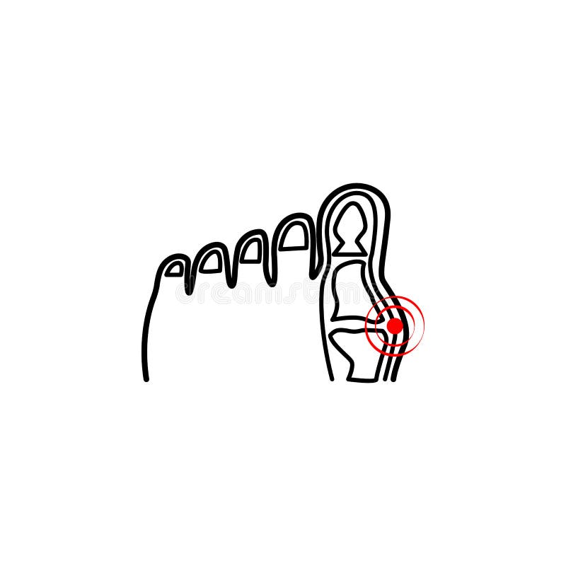 Toes Foot Icon. Elements of Human Body Parts Multi Colored Icons ...