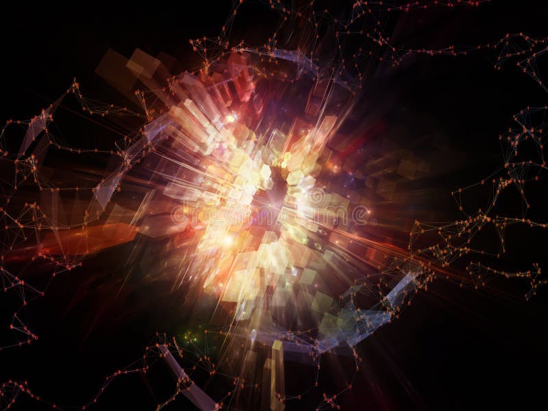 Burst of Abstract Elements stock illustration. Illustration of ...